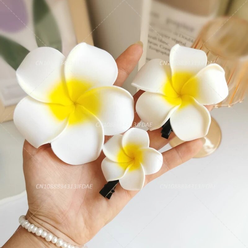 MOONBIFFY заколки для волос с цветком плюмерии 3 шт. 1Set