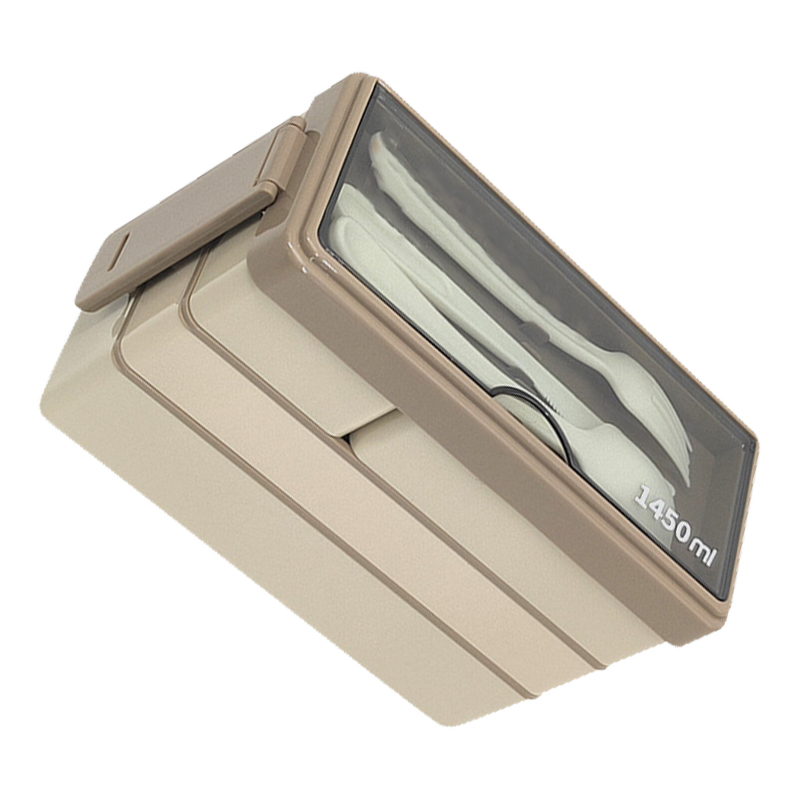 Bento Box для взрослых, ланч-бокс для взрослых, 3-слойный штабелируемый контейнер для обеда с 4 отделениями для работы, школы, пикника, хаки