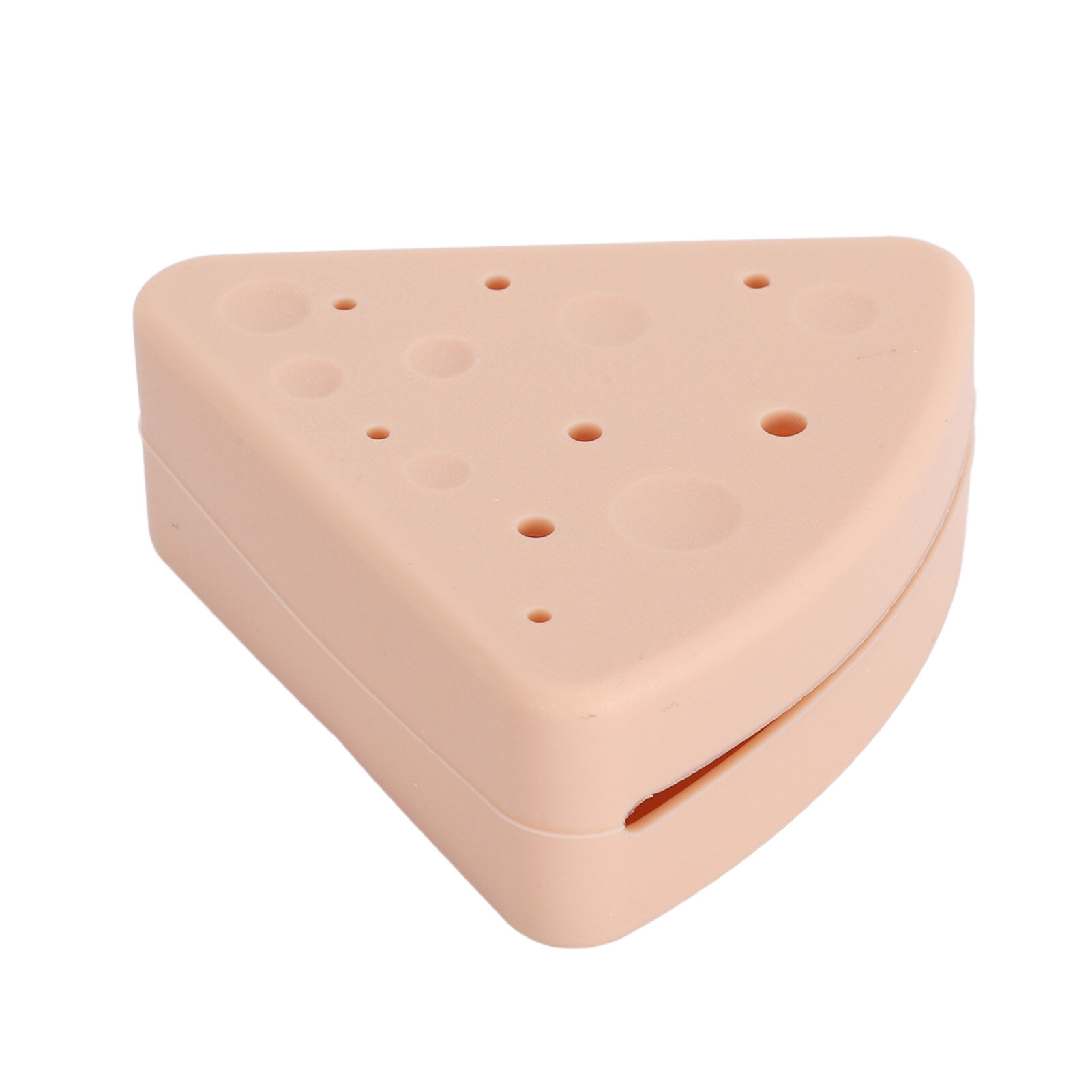 Чехол-спонж для макияжа с треугольным креплением, защита от пыли, дышащий, мягкий, силиконовый, чехол для хранения пуховки для путешествий, цвет хаки