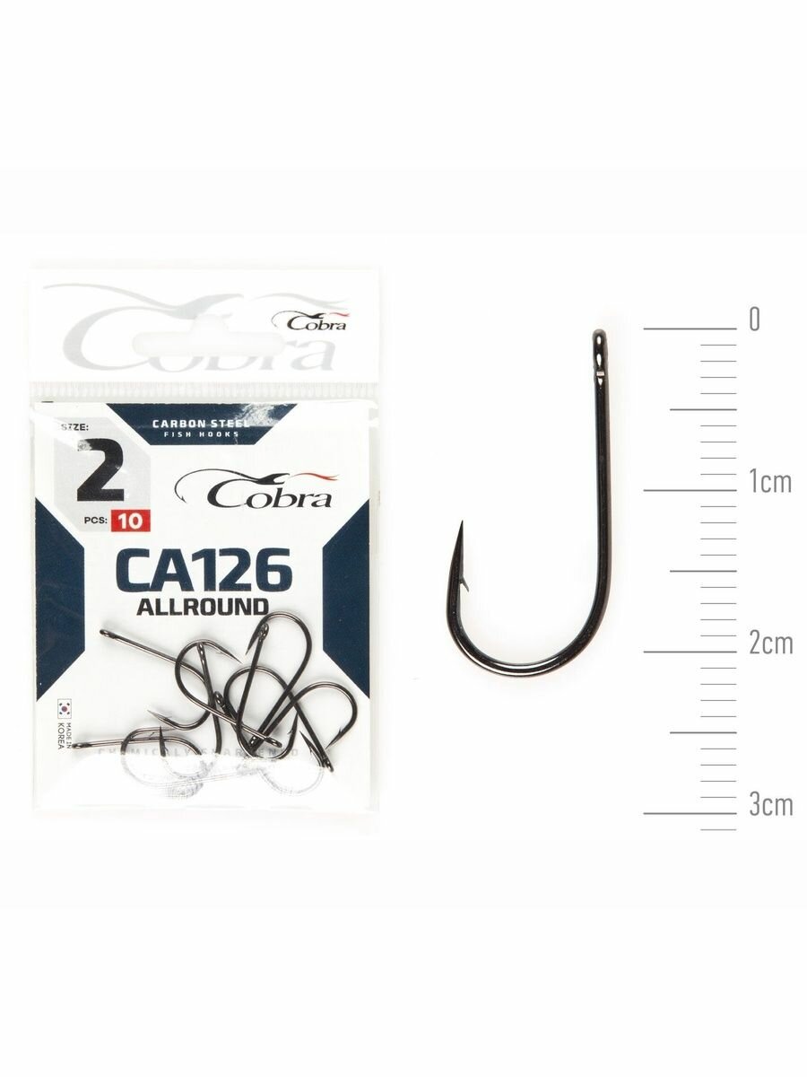 Крючки Cobra Allround VIKING CA126, размер № 2 , одинарные 10шт.