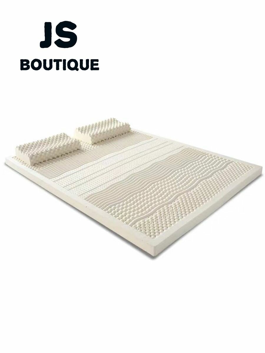 Матрас из натурального латекса, 95D массажный, с наматрасником, улучшает сон, без пружин, удобный и дышащий, спа-