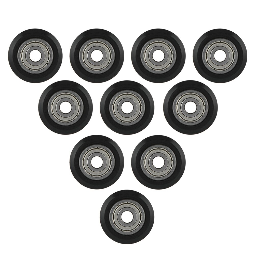 10 шт. 5 мм отверстие CNC колесо шкив POM с подшипниками для 3D принтера долгосрочное плавное вращение