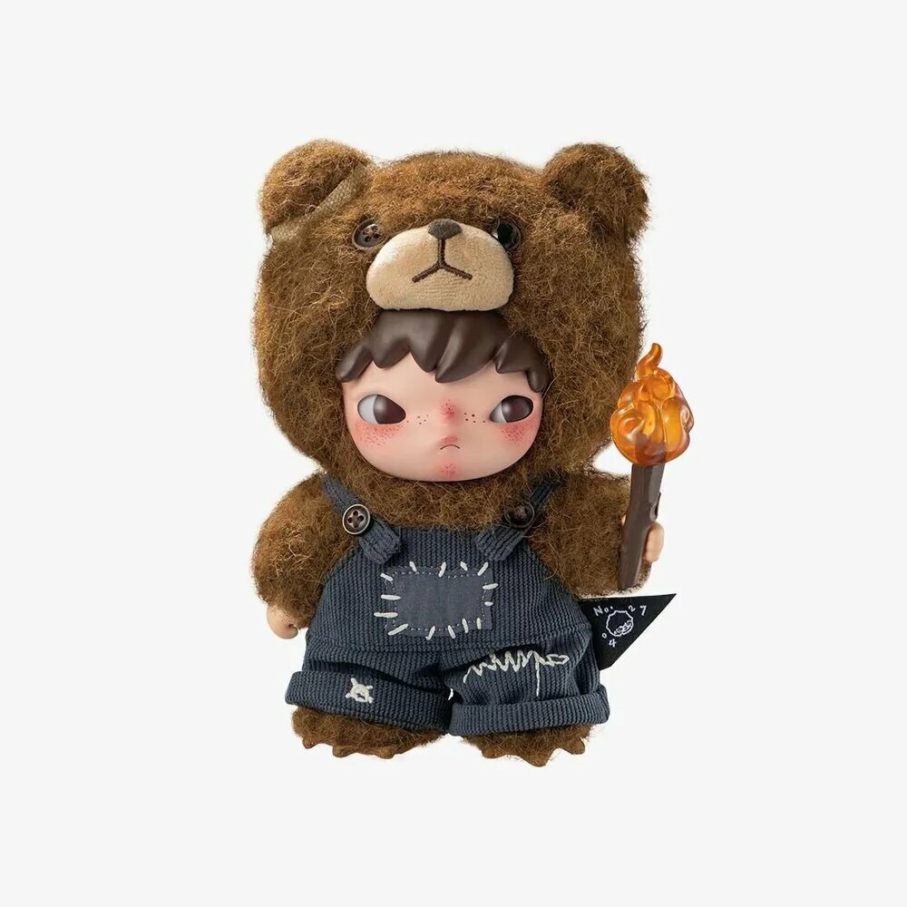100% оригинал Кукла POP MART - Коллекция Hirono Living Wild Fight for Joy Plush Doll, Подарки, украшения комнат, 1 шт