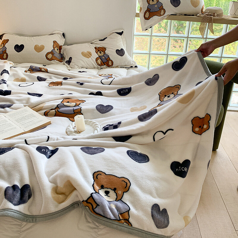 Одеяло из молочного флиса, тонкое фланелевое одеяло, маленькое покрывало из кораллового флиса, одеяло для дивана, офиса, сна