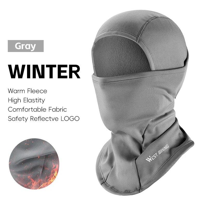 WEST BIKING Термобалаклава Флисовая Серый, Light Gray