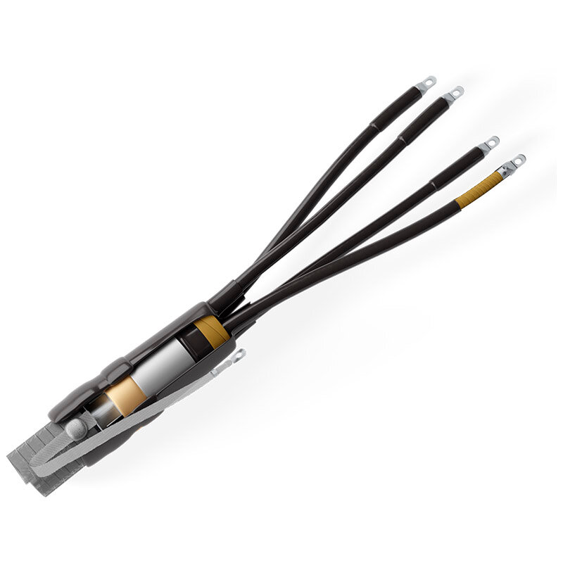 Концевая термоусаживаемая муфта The MyFTA ПКВНТпНб-1-4х(150-240) с болтовыми наконечниками с броней