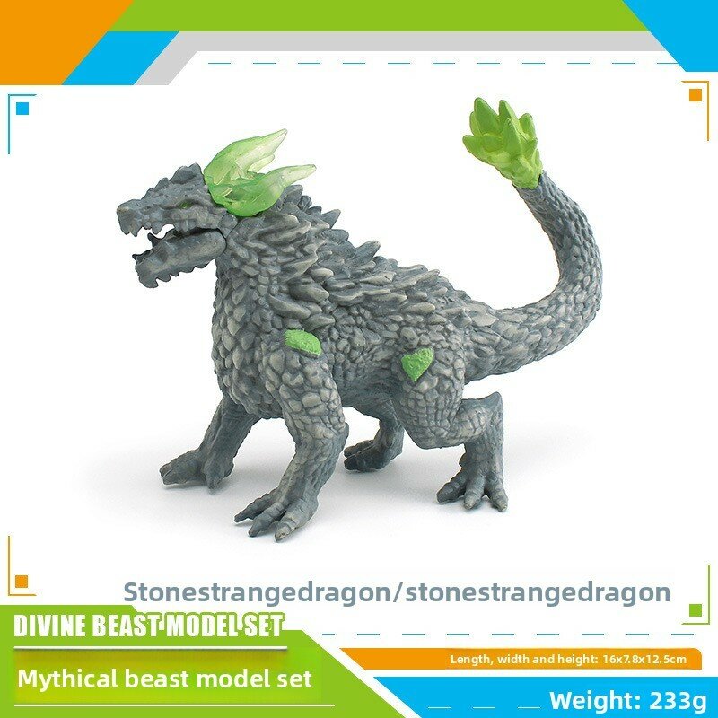 Фигура из поливинилхлорида мифологический дракон китайский дракон для домашнего декора и подарка каменный дракон