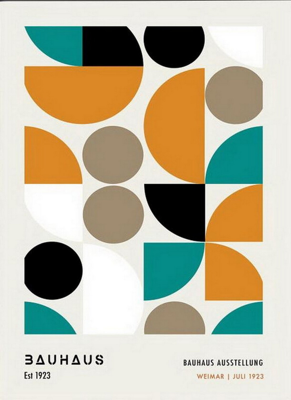 Плакат, постер баухаус (Bauhaus) на бумаге, размер 42х60см