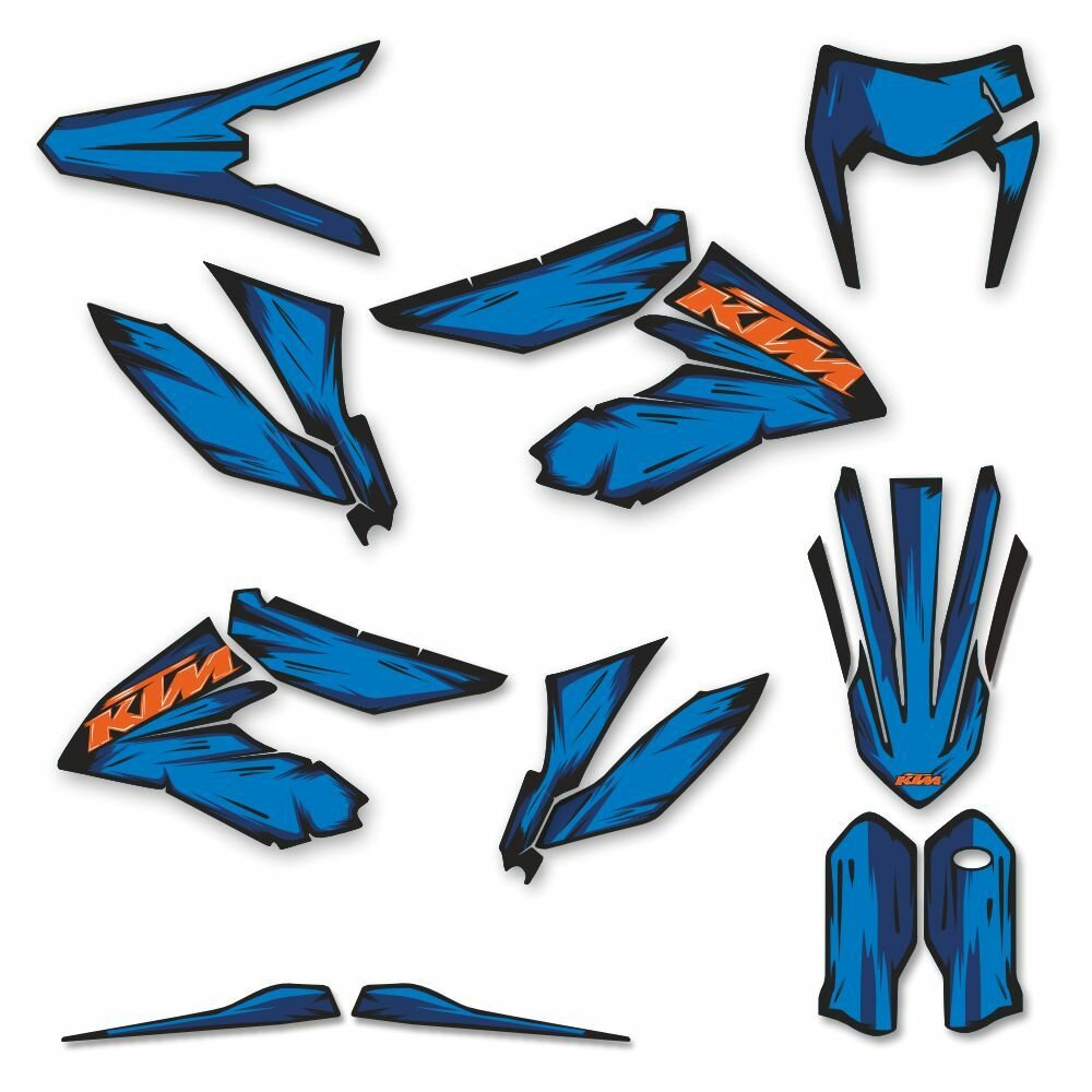 Комплект наклеек для эндуро KTM Freeride