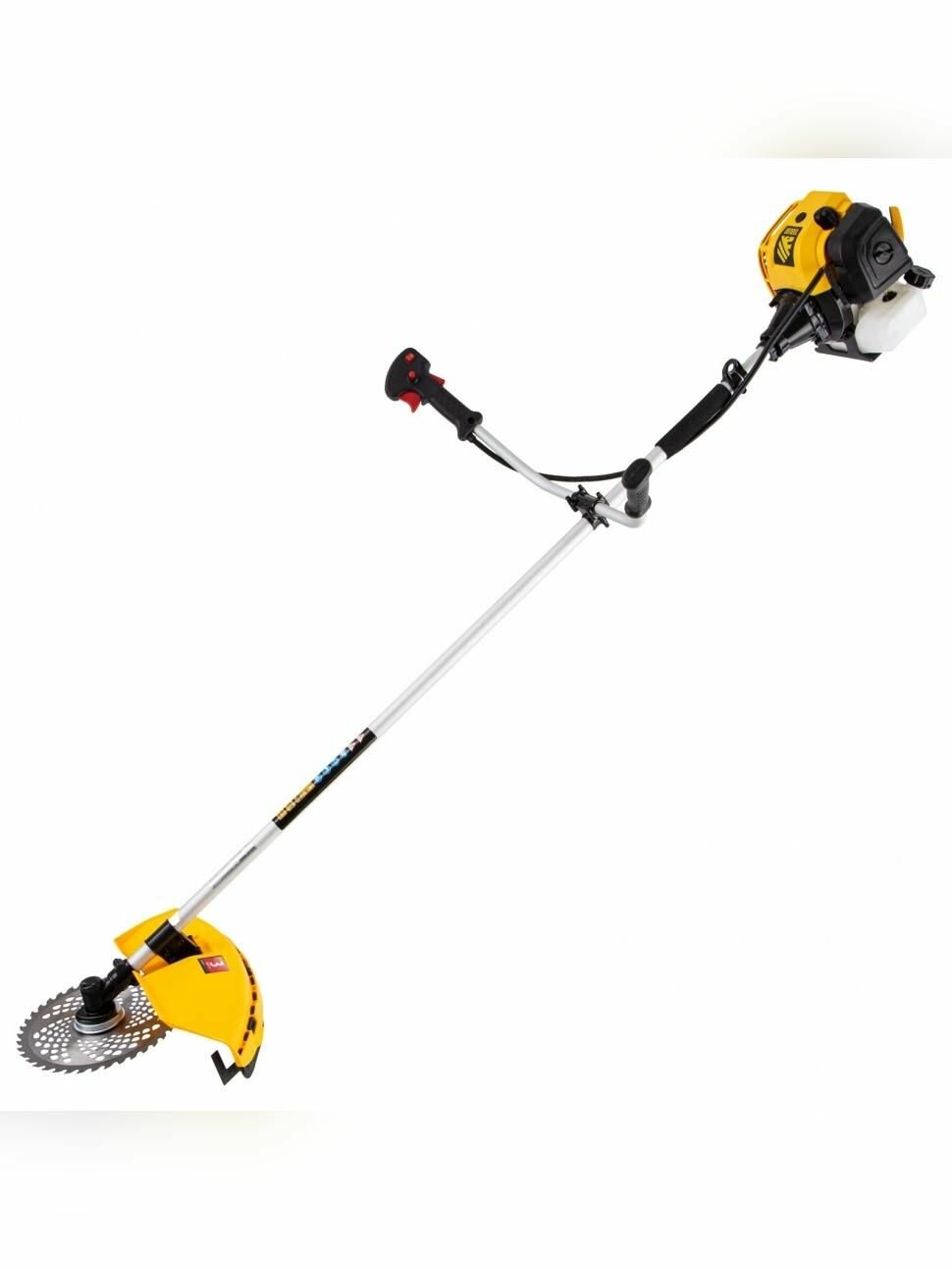 Триммер бензиновый DT 52, 52 см3, 3 л. с, неразъемная штанга, состоит из 2 частей Denzel