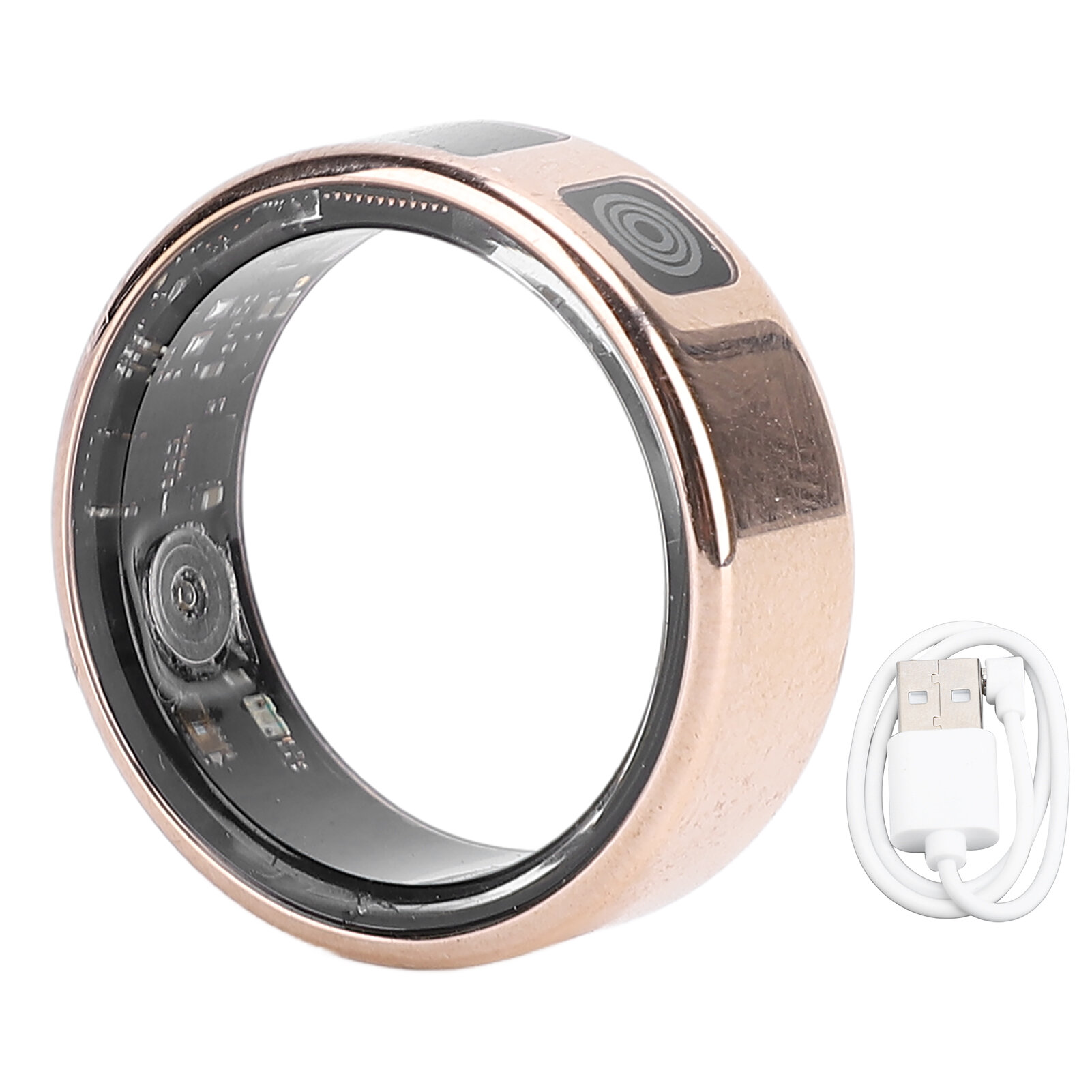 Умное кольцо-фитнес-трекер 23 мм, водонепроницаемое носимое устройство для мониторинга здоровья, спорта, деловых поездок и вечеринок, внутренний диаметр 11