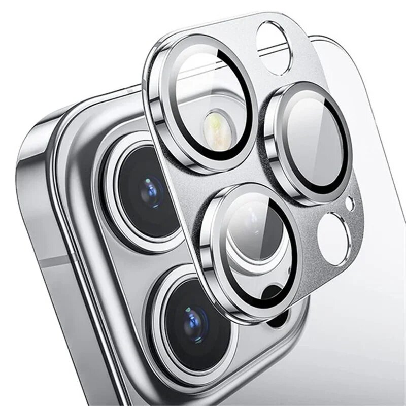 Защита камеры iPhone 13 Pro Max Titanium Silver
