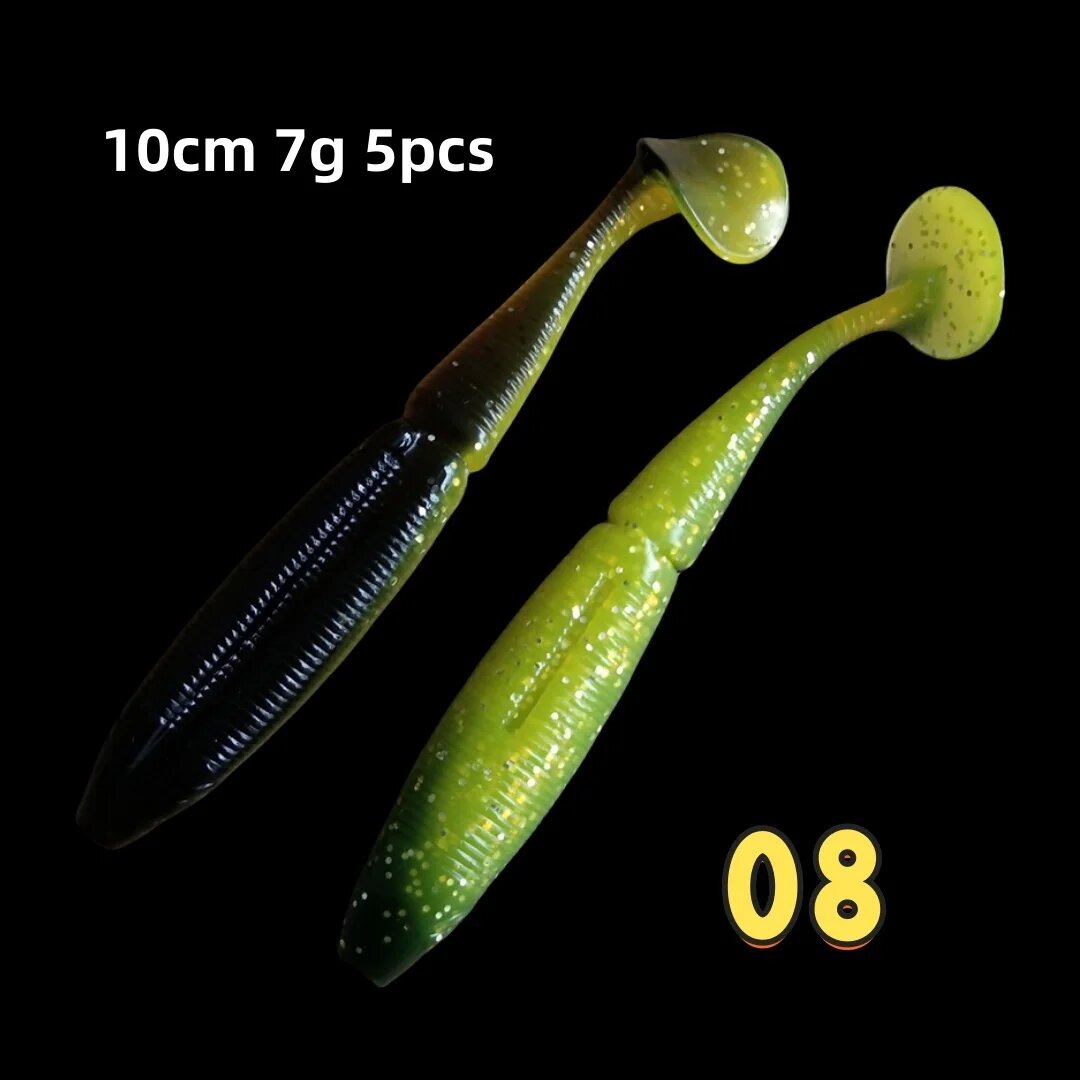 5 шт. блесны MUKUN Shad Carp 10 см, 7 г, цвет 08
