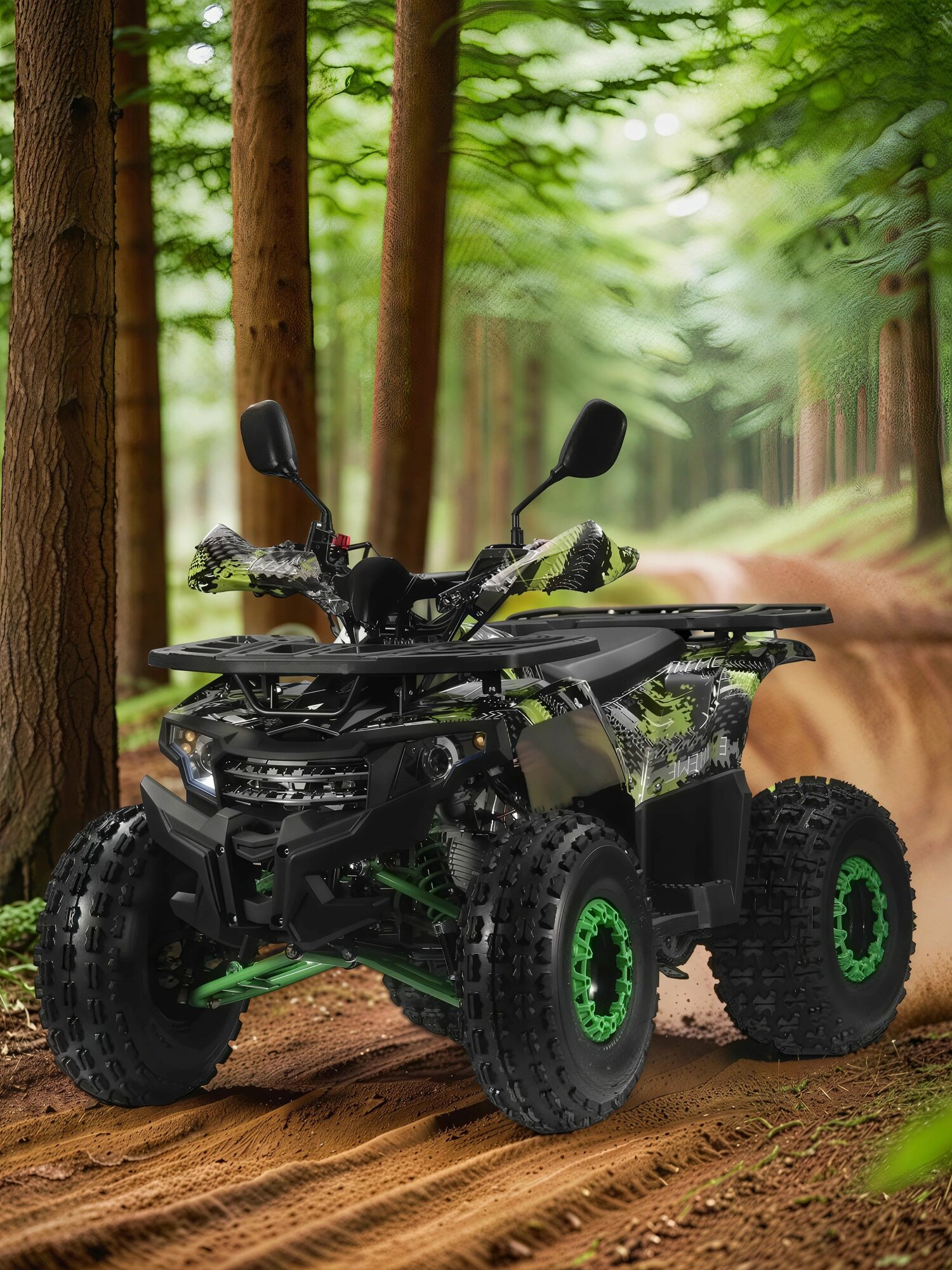 Квадроцикл BRAVO Anime Green 125 см3 (полуавтомат)