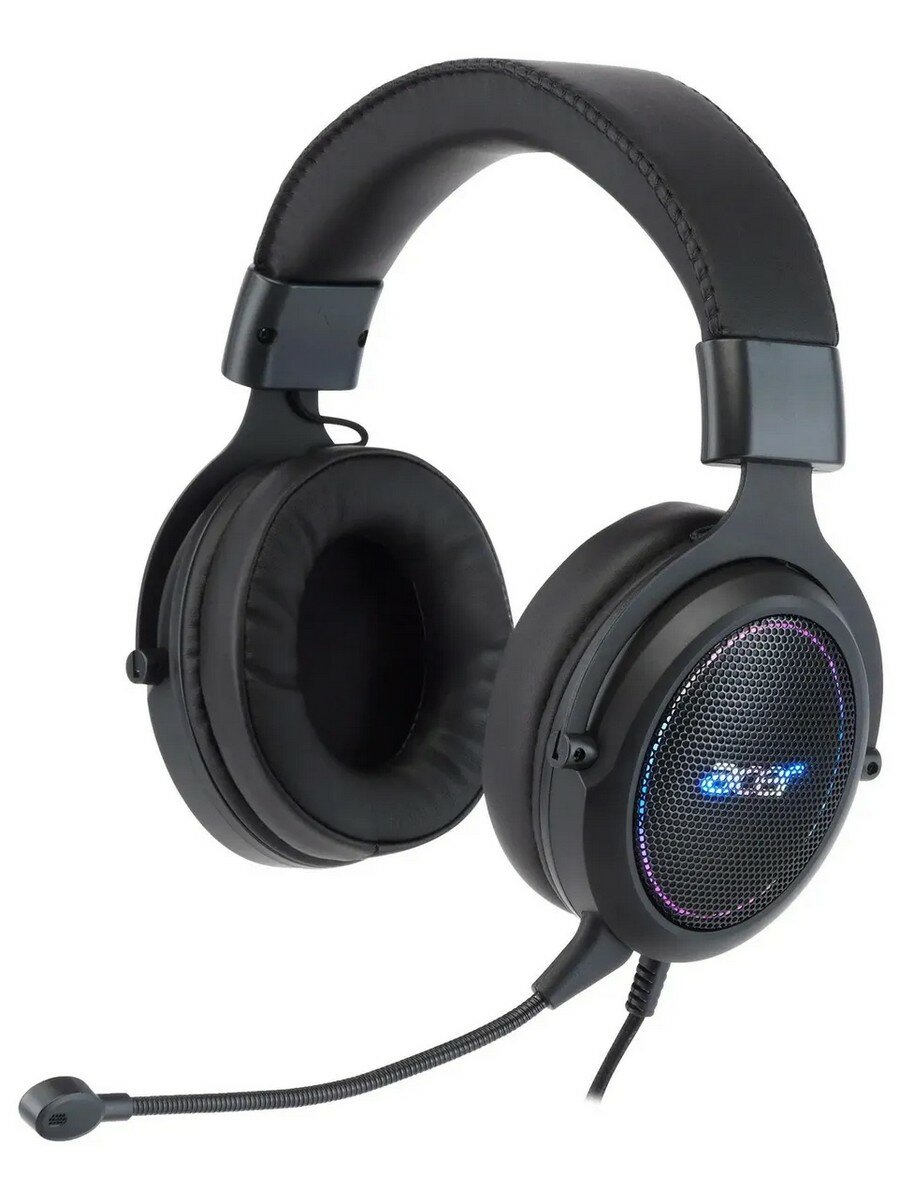 Наушники накладные с микрофоном ACER AHW120 black (проводные, мониторные, кабель 2,1м, USB) (ZL. HDSCC.01C)