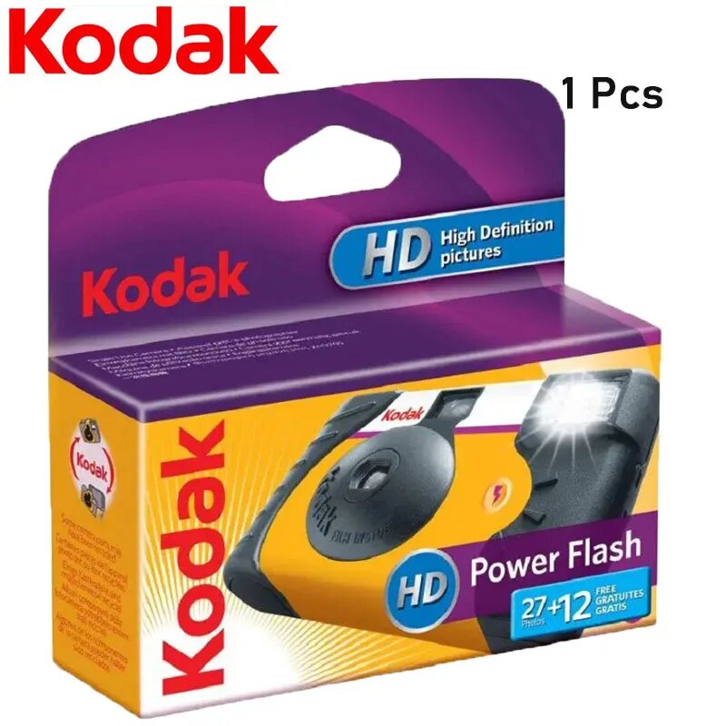 Одноразовые фотоаппараты Kodak HD Power Flash 39 кадров 1pcs
