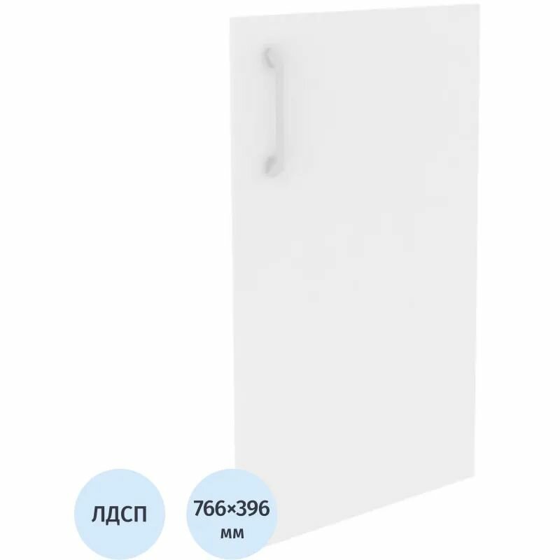 Дверь ONIX ЛДСП низкая правая (1шт) O. D-3(R) белый бриллиант В766