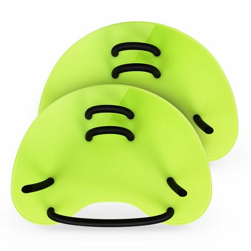 Лопатки для плавания Omouboi, для взрослых и детей, 100% полипропилен и силикон, зеленые