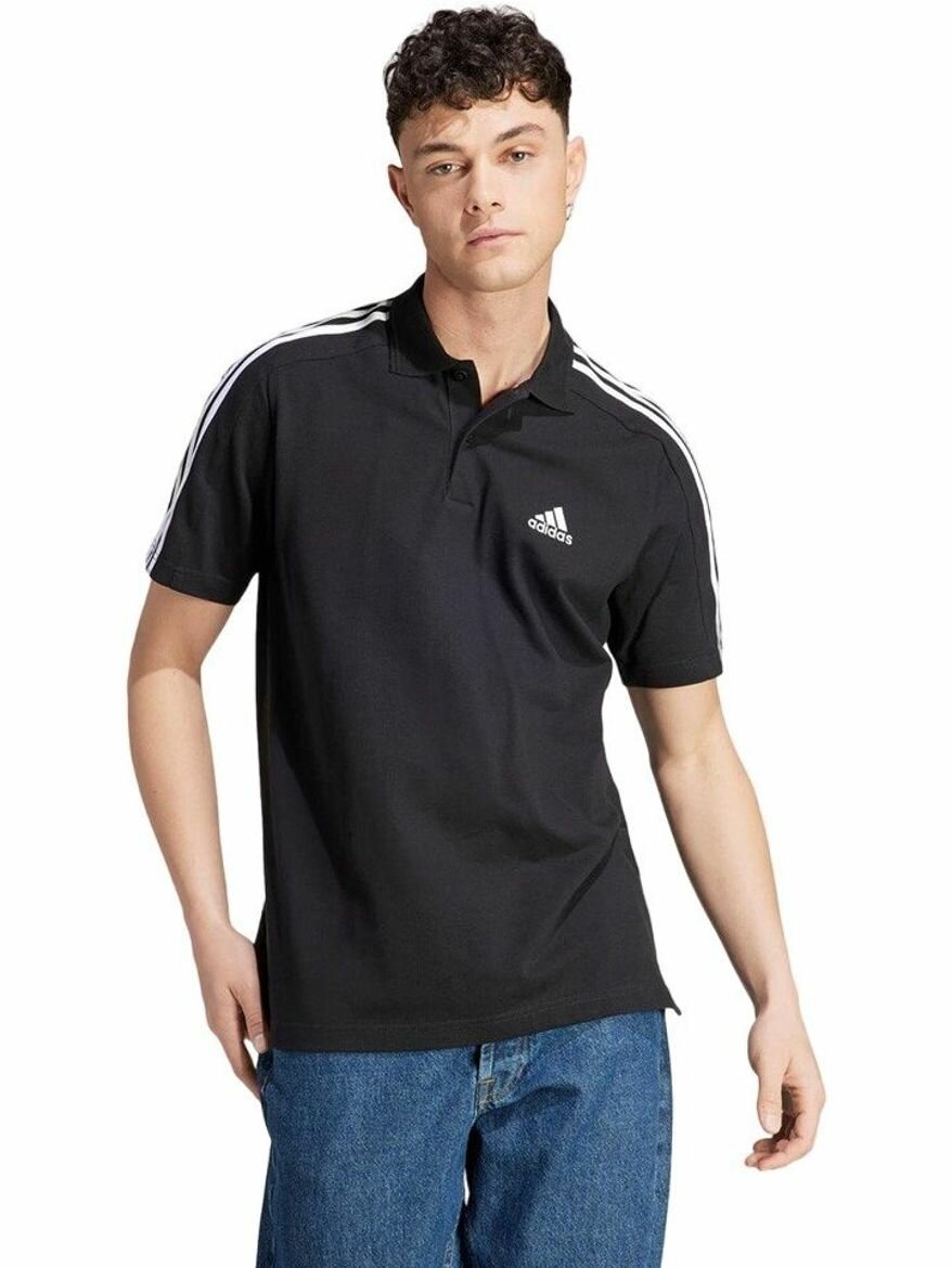 Поло спортивное Essentials Pique Embroidered Small Logo 3-Stripes Polo Shirt