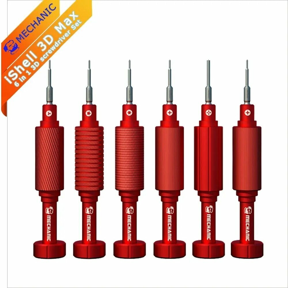 MECHANIC iShell 3D Max Набор Магнитных Отверток 6 В 1 для Ремонта iPhone, Ноутбуков, Часов и Очков