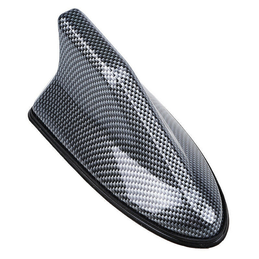 1X Антенна-плавник на крышу из углеродного волокна, имитация карбона, радио AM/FM, сигнал, автомобильные аксессуары