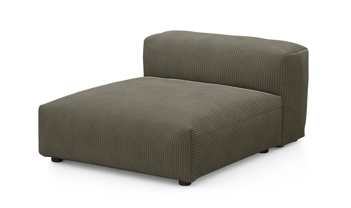 Пуф со спинкой Фиджи 105x137 см, раскладной, велюр Cilium Brown