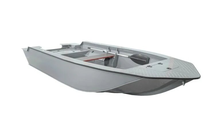 Пластиковая Лодка из ПНД PIPEWELL LIFE S3700+, серая, 380x148 см, 350 кг, 4 места