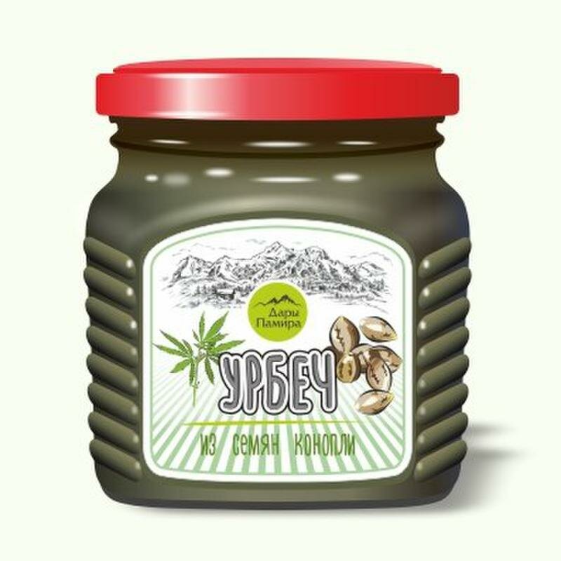 Урбеч из семян конопли "Дары Памира", 230 г