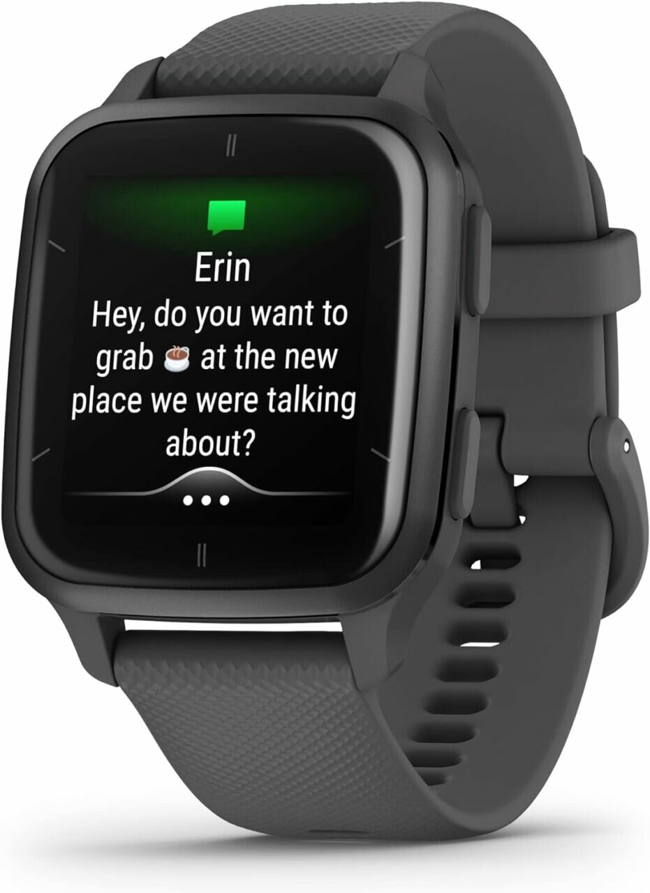 Спортивные часы Garmin Venu Sq 2 Slate Aluminum Bezel with Shadow Gray Case and Silicone Band (010-02701-10)