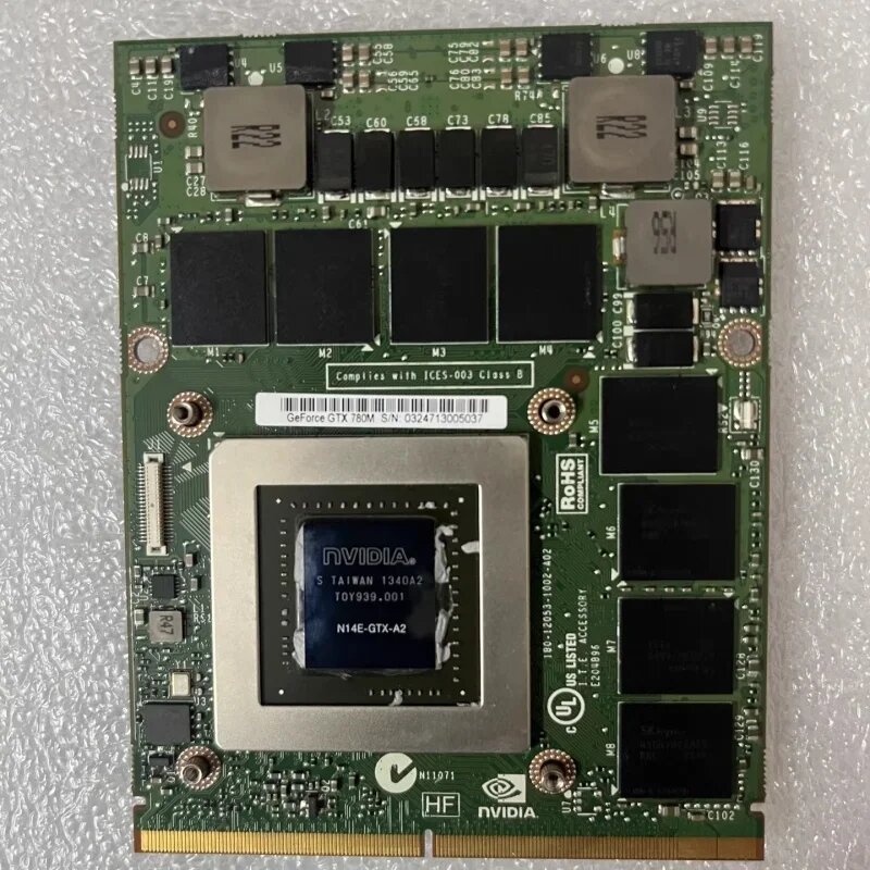 Оригинальная графическая видеокарта GTX 780M GTX780M 4 ГБ N14E-GTX-A2 VGA для Dell Alienware M17X R5 R4 M18X R2 R3 R4 DDR5