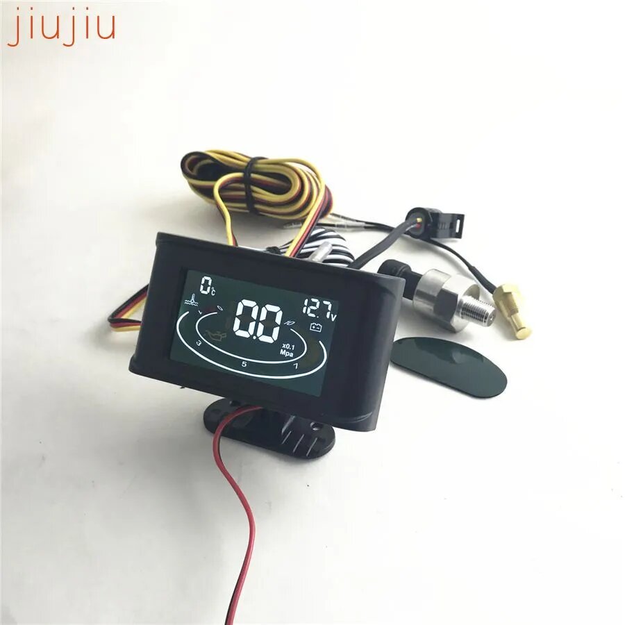 Новый Универсальный ЖК-Дисплей с 3 Функциями 12 В/24 В Датчик Давления Масла в Грузовом Автомобиле + Вольтметр + Измеритель Температуры Воды С Датчиками