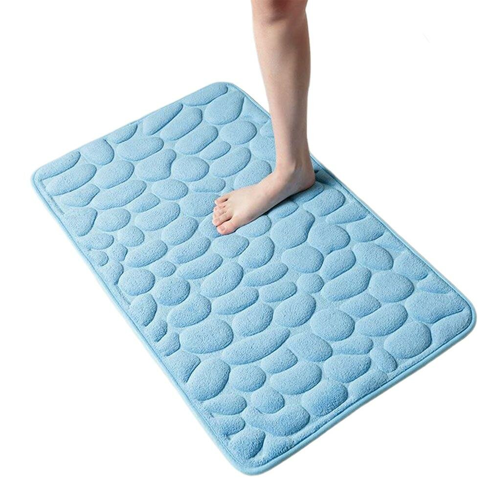 Впитывающий коврик для ванной с рельефом гальки, противоскользящий входа в ванную комнату