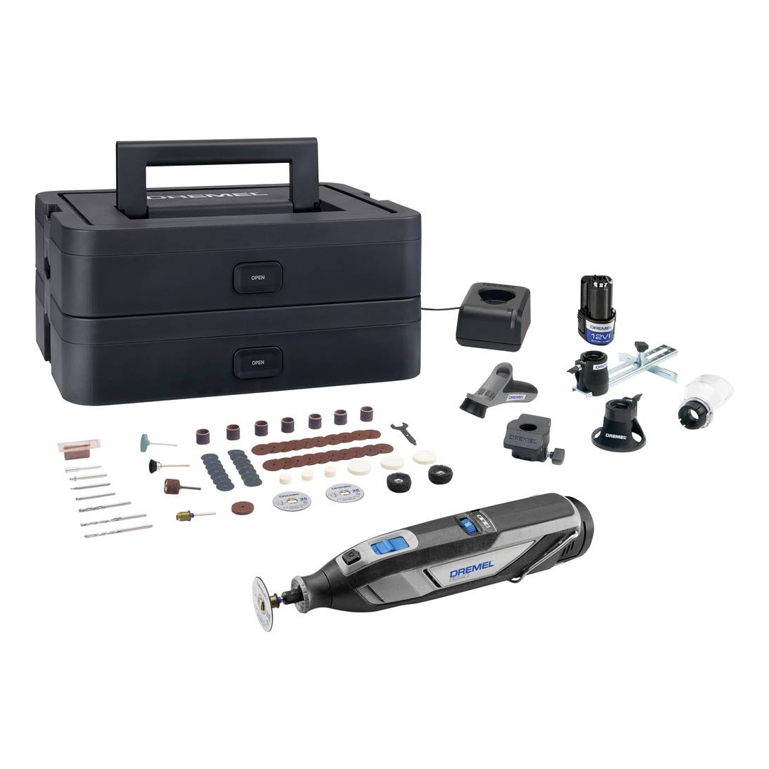Аккумуляторный гравер Dremel 8240-5/65 в кейсе