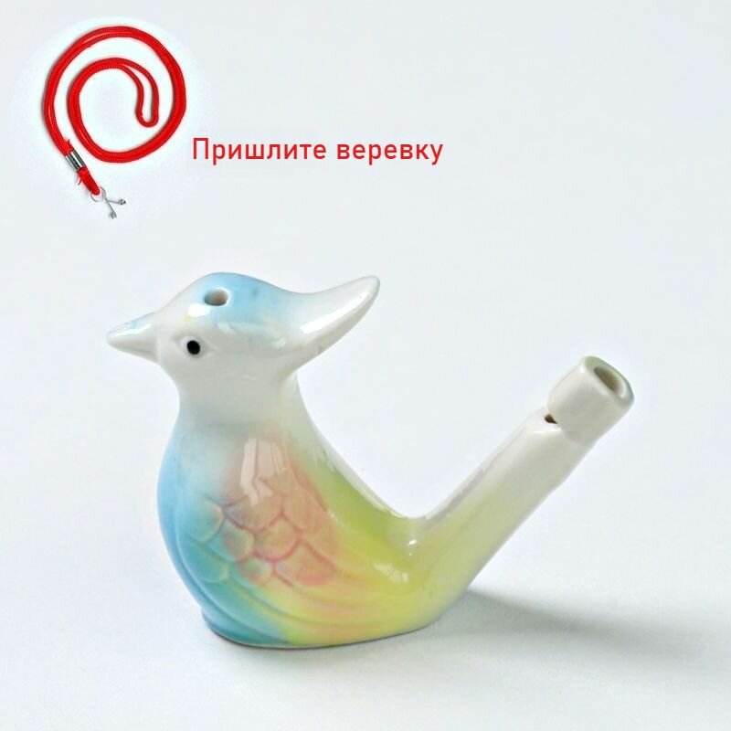 Музыкальный инструмент, Свистулька керамическая,"Павлин", для детей и малышей, развивающий