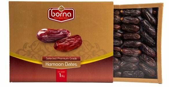 Финики BORNA Hamoon сушеные с косточкой 1000г