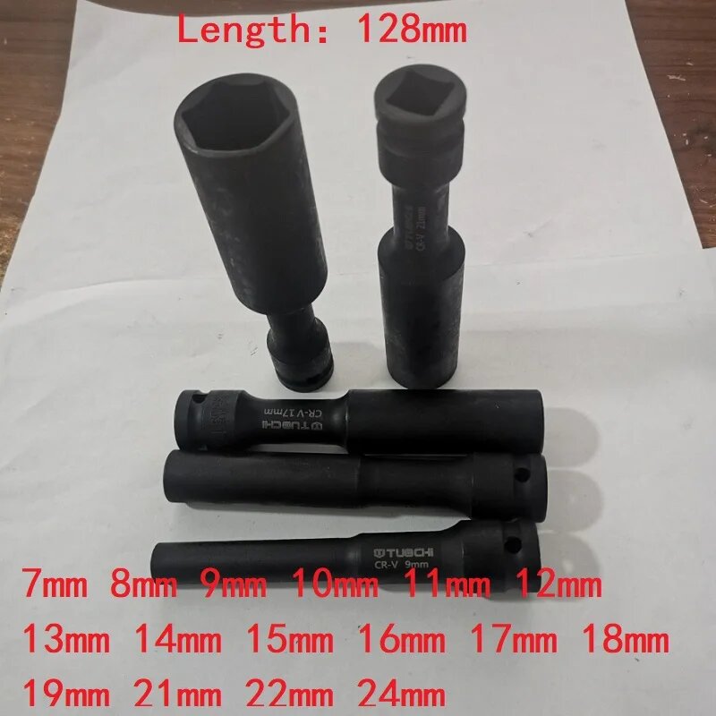 Набор торцевых головок хромованадиевой стали 1/2 дюйма 7-24 мм 19mm 1pc