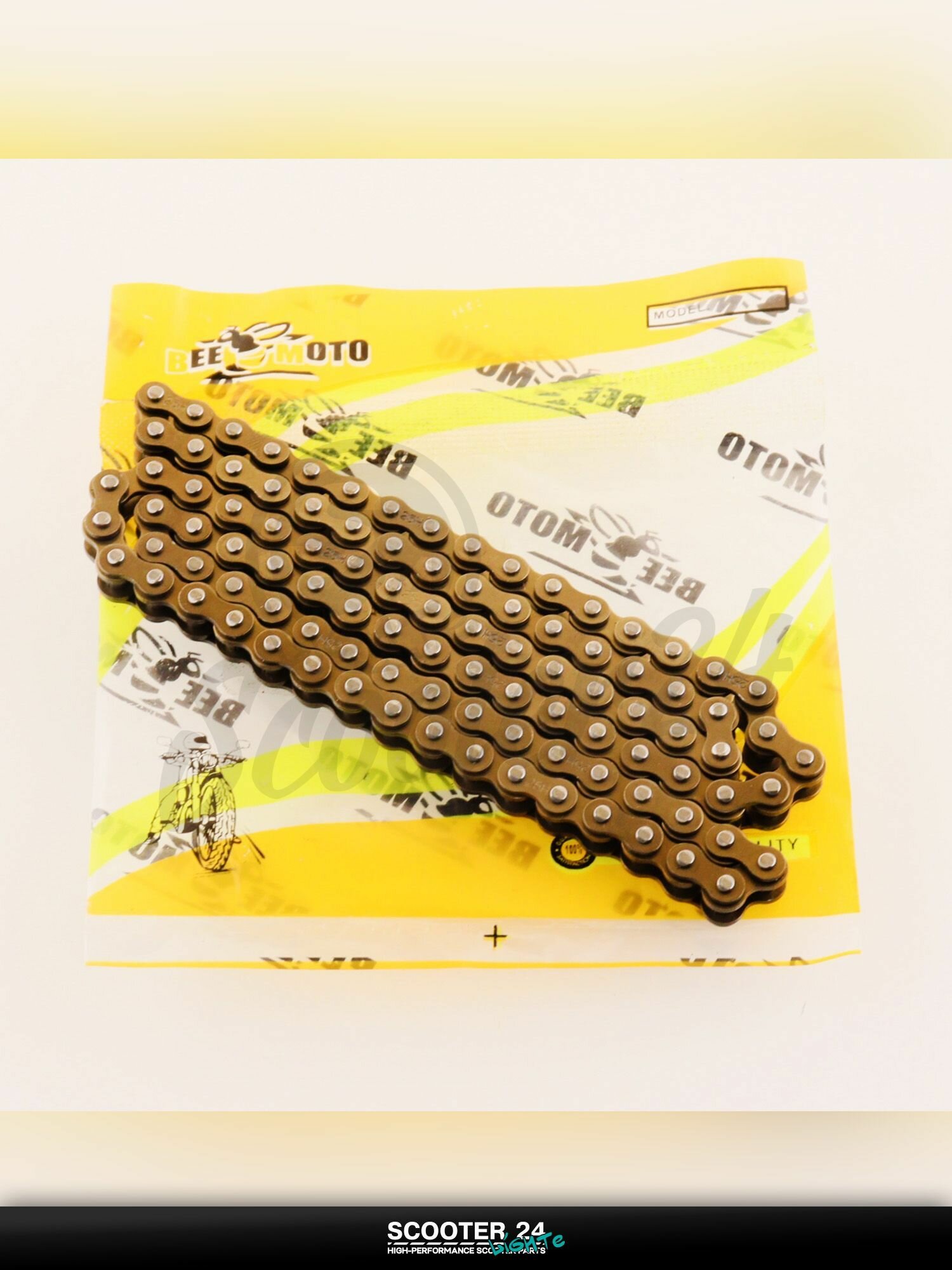 Цепь ГРМ 154FMI на мотоцикл и мопед Alpha, Delta / Альфа Дельта 125 (25H-98L) "BEEZMOTO"