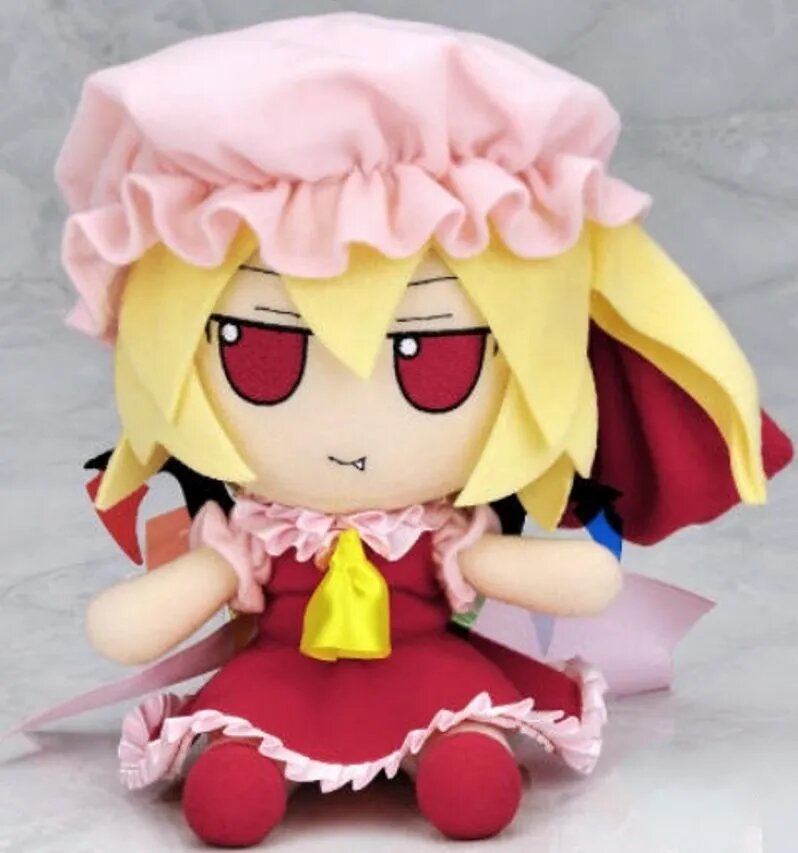 20 см аниме плюшевая игрушка , Touhou Project Flandre Scarlet fumo хлопковая кукла игрушки , Персонажи аниме ролевая игра .