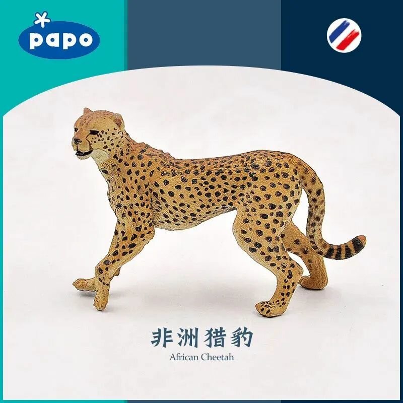 Гепард (Acinonyx jubatus), фигурка животного, коллекционная модель для детей и коллекционеров