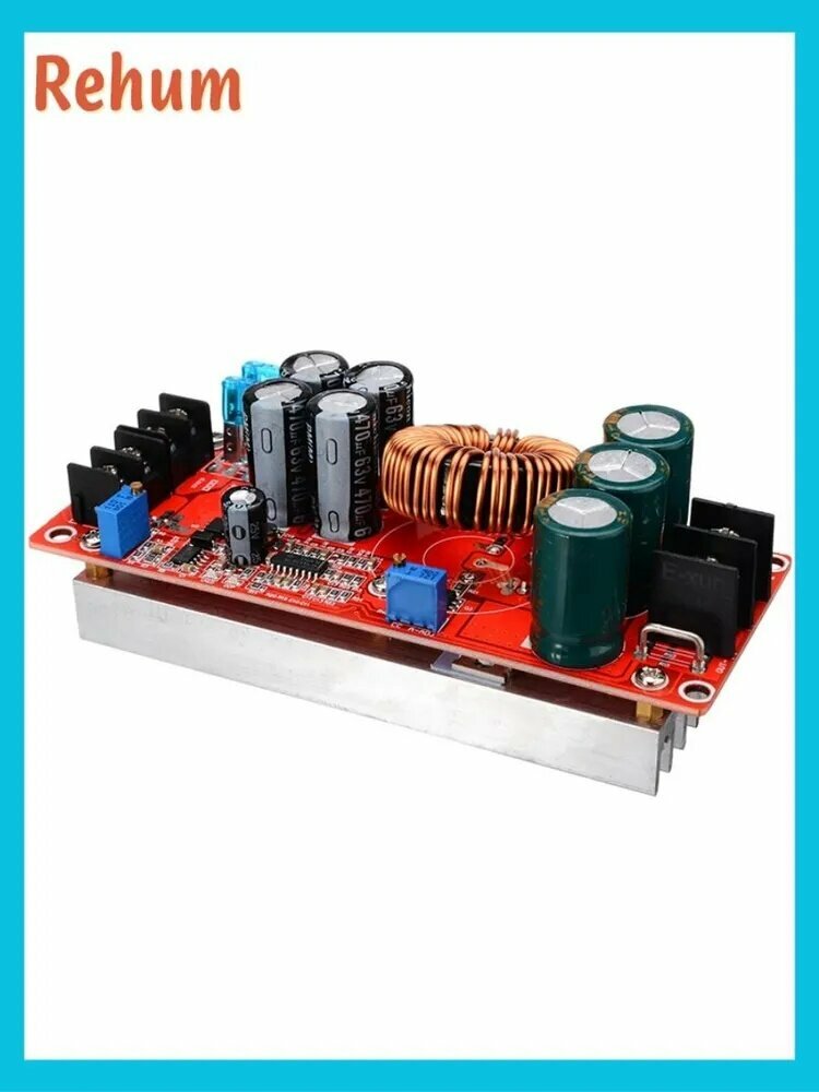 1200W 20A DC Converter Boost Автомобильный повышающий модуль питания Регулируемый преобразователь напряжения 8-60V в 12-83V