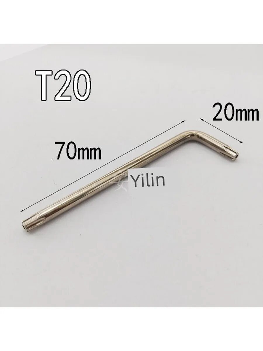 Ключ Т-образный звёздочка T20, сталь хром-ванадий