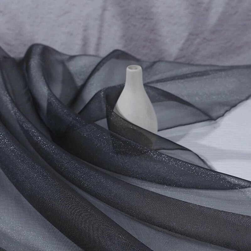 Блестящая ткань органза с пайетками "рыбья чешуя" - сверкающая жесткая ткань для свадебных платьев, вечерних нарядов, декора