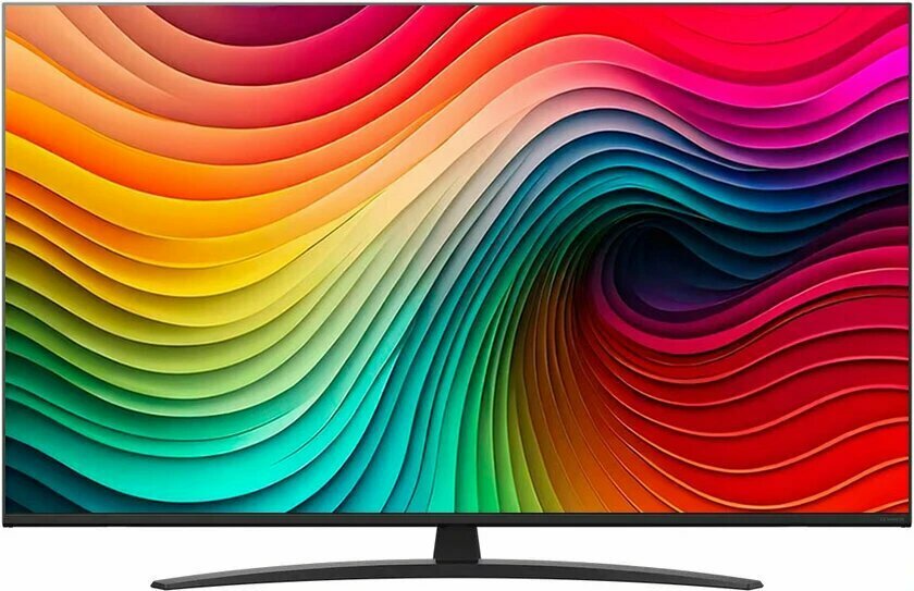 55" (139 см) Телевизор LG 55NANO81A6A, черный (Direct LED, NanoCell, 4K UltraHD, Wi-Fi, 60 Гц, webOS)
