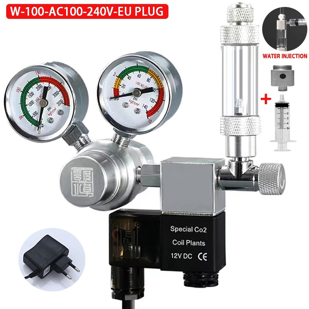 Регулятор CO2 для аквариума AC100-240V-EU
