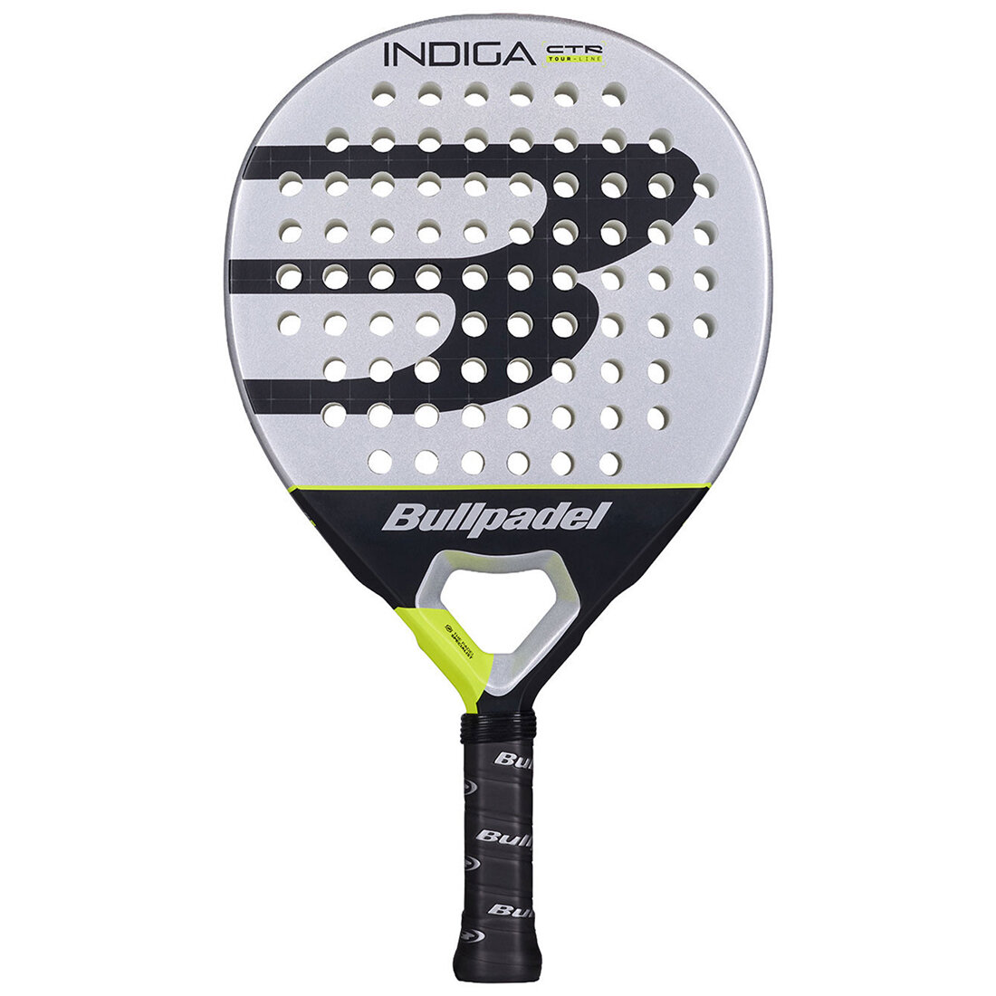Ракетка для падел тенниса Bullpadel INDIGA CONTROL 26, стекловолокно, серая