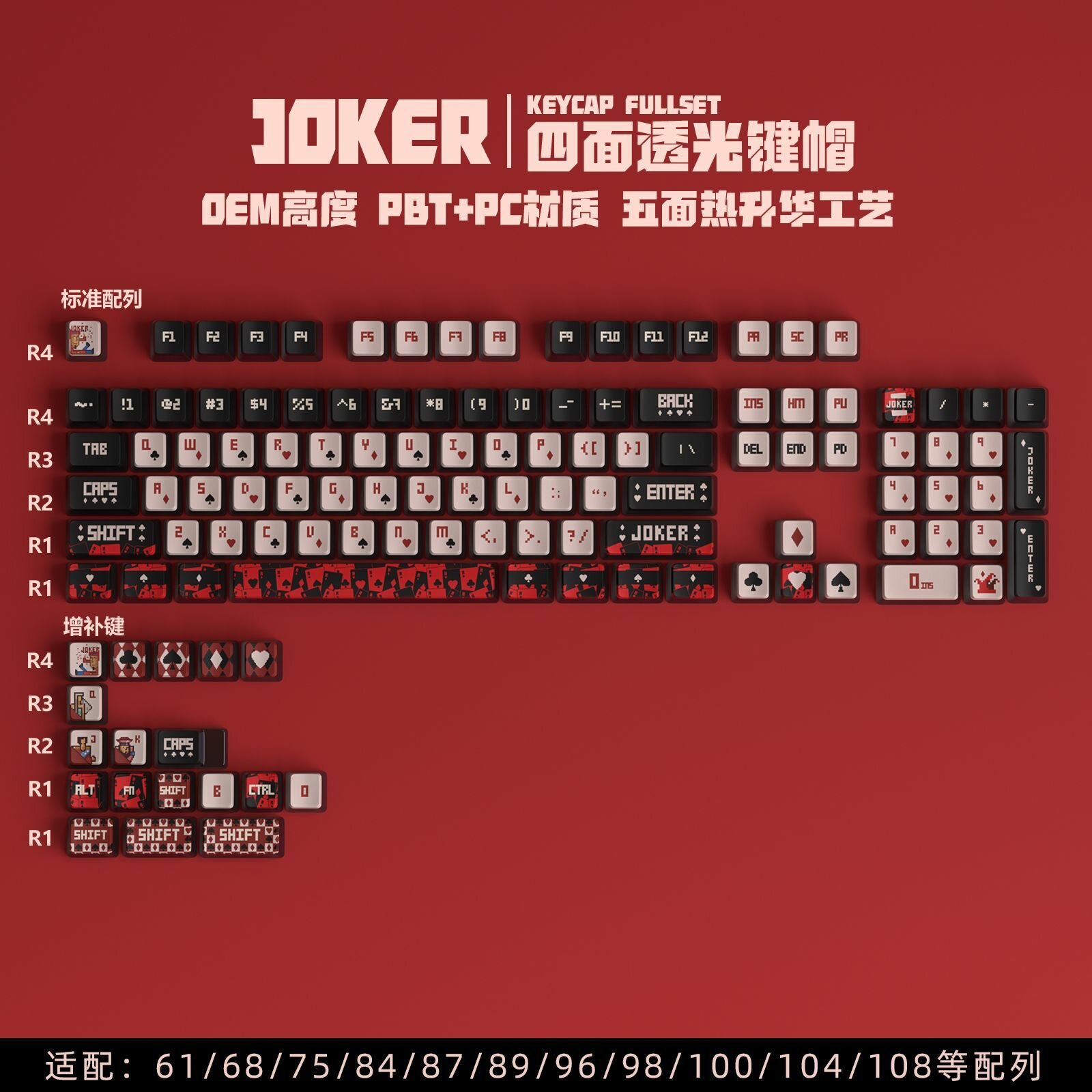 Кейкапы Secret Agent EVA Asuka, четырехсторонние прозрачные, из PBT, сублимационные, прозрачные, светопропускающие, двойного литья, для DIY-клавиатуры.