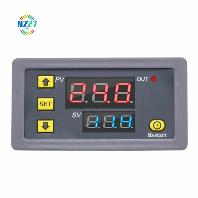 (P S M J) Цифровое реле задержки времени, светодиодный дисплей, переключатель управления таймером цикла, регулируемое AC110-220V