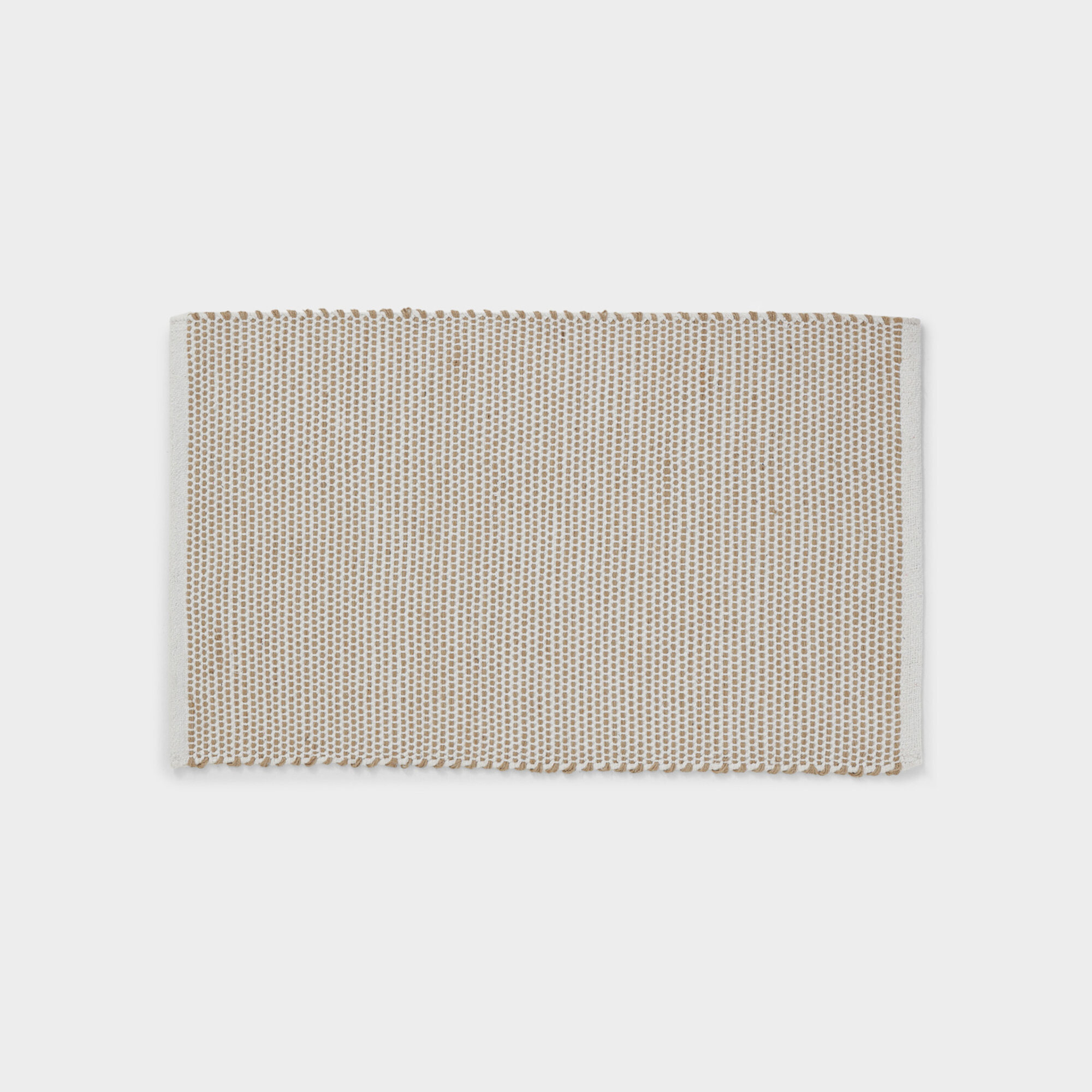 Коврик, 50х80 см, джут/хлопок, бежевый, Haven, Kuchenland