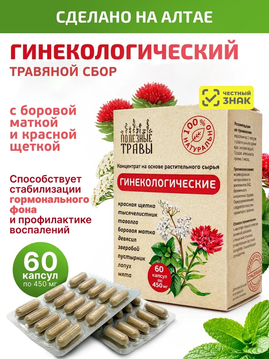 Боровая матка и красная щетка