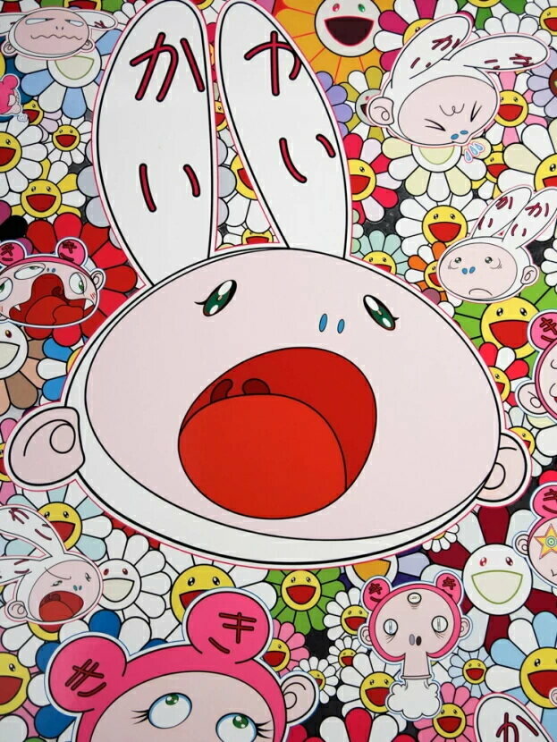 Плакат, постер Takashi Murakami, Такаси Мураками на холсте, размер 21х30см